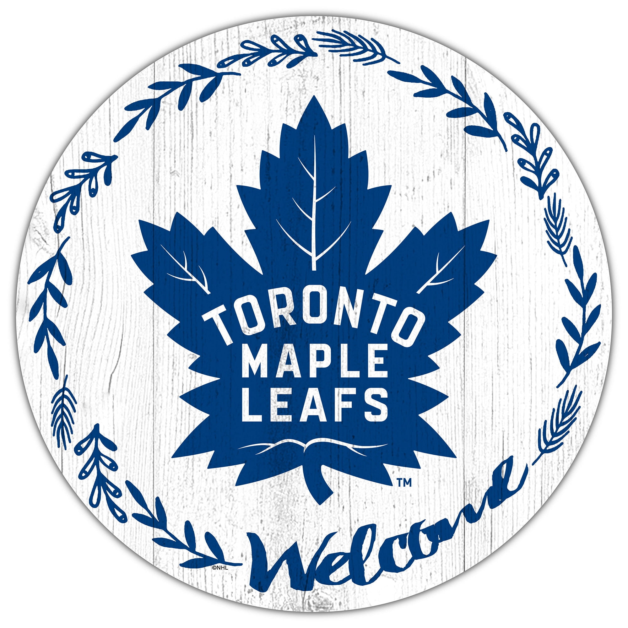 Toronto Maple Leafs 12" Welcome Circle Sign - Walmart.com