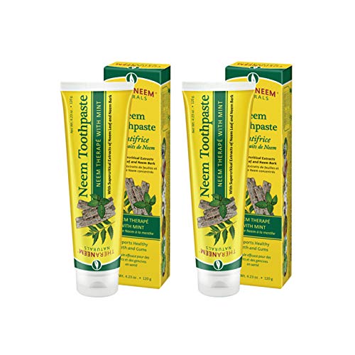 TheraNeem Neem Therape Toothpaste, Mint, No Fluoride and Vegan, 4.23 oz ...