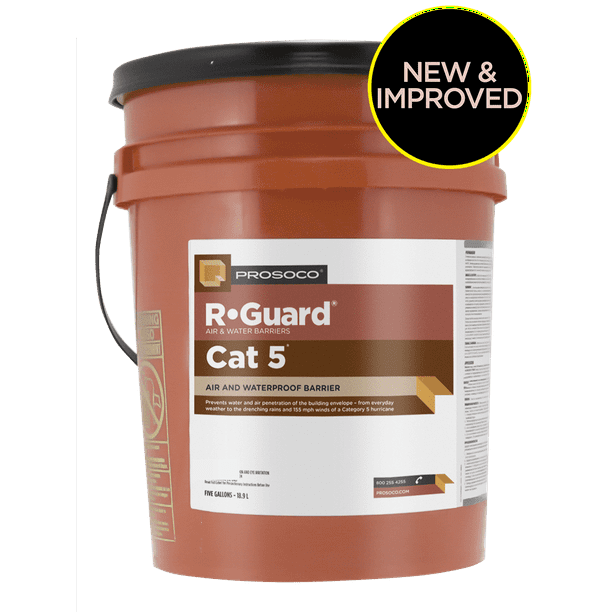 Prosoco R-Guard Cat 5 Liquid Applied Air & Water Resistive Barrier (5 ...