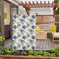 Blue Peony Garden Flag 12x18 Inch Watercolor Ombre Flowers Petal Leaf ...