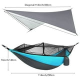 "Rirool Portable Double Hammock, Lightweight Nylon Camping Tent, 6.56ft ...