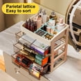 4 Layer Cosmetic Storage Box with Drawers - Multifunctional Plastic ...