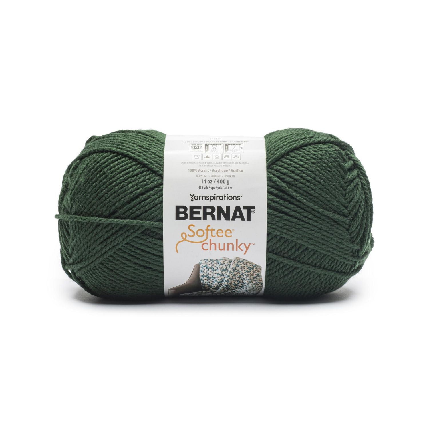 Bernat® Softee® Chunky™ Yarn, Acrylic #6 Super Bulky, 14oz/400g, 431 ...