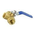 1Pc 3 Way Brass Ball Valve L/T Bore Home Garden Home Improvement Plumbing Fixtures Valves ...