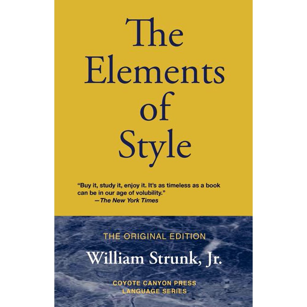 Coyote Canyon Press Language: The Elements of Style (Paperback ...
