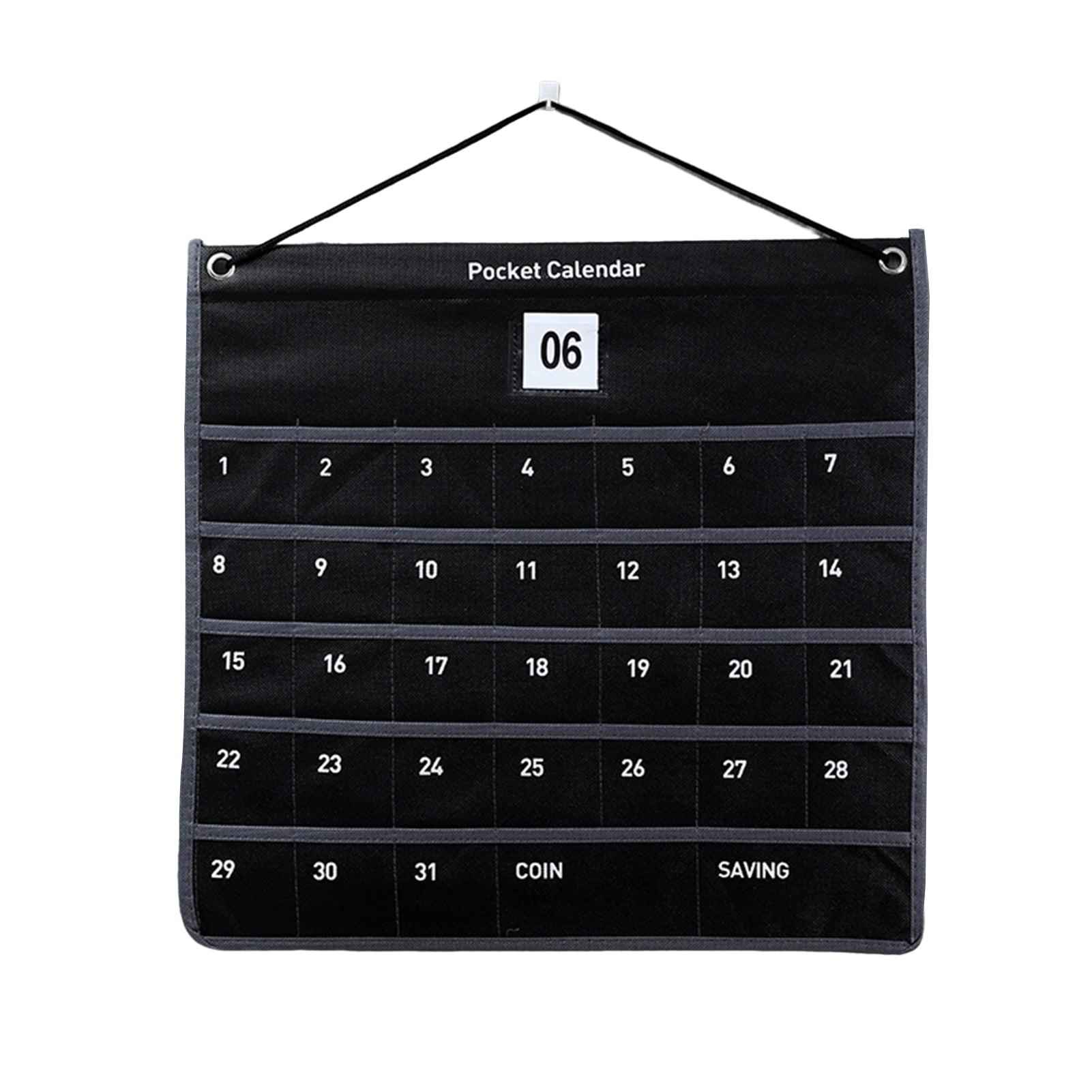 Warkul Calender Storage Bag Large Capacity Days Mark Multi Grids ...