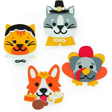 Candy Corn Paper Plate Turkey Craft Kit- Craft Kits - 12 Pieces ...