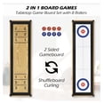 Shuffleboard and Curling 2 in 1 Board Games, Portable Two Sided ...