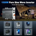 1500 Watt Pure Sine Wave Inverter 12v DC to 110v 120v AC Converter ...