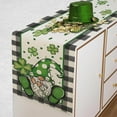 St. Patrick''s Day Table Runner, 72 Inches Long, Shamrock Gnome ...