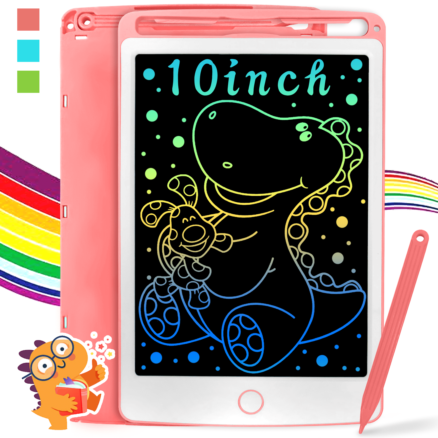 Richgv LCD Writing Tablet, 10 Inch Electronic Graphics Tablet Drawing ...