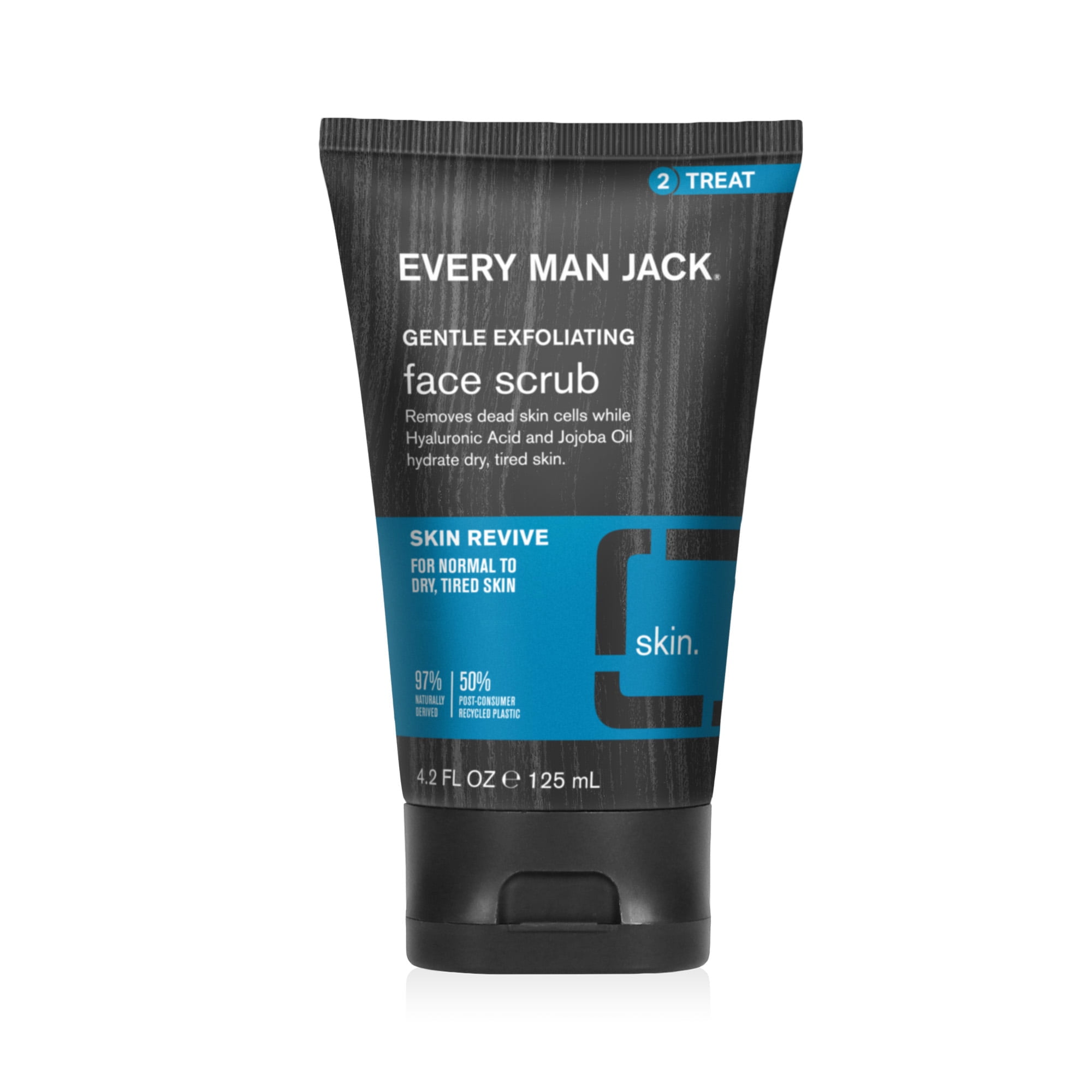 Every Man Jack Exfoliating Face Scrub for Men, Naturally Derived, 4.2 ...