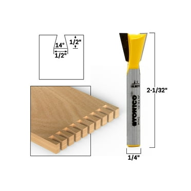 Yonico Reversible Finger Joint Glue Joint Router Bit - 1/2" Shank ...