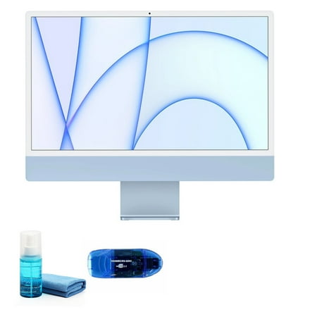 Apple iMac with M1 Chip 24 Inch (Mid 2021, Blue) with Cleaning Kit ...