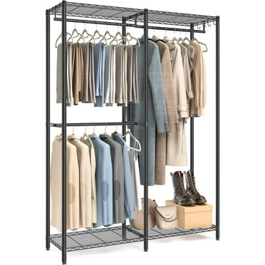 Ktaxon Clothes Rack, Heavy Duty Garment Rack Hanging Clothes Rack ...