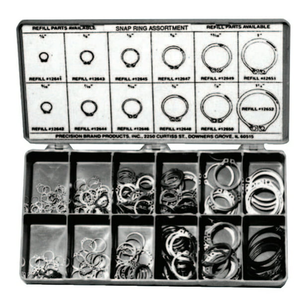 Precision Brand Snap Ring Assortments, Spring Steel - Walmart.com