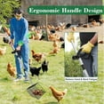 15-inch Chicken Poop Scooper with Ergonomic Grip, Adjustable 24"-63 ...