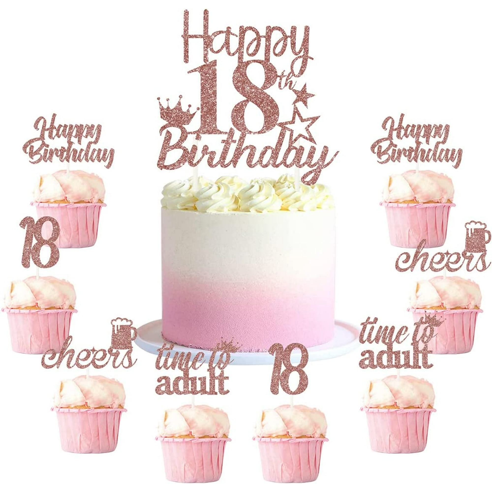 18th Birthday Cake Designs For Girls Pink