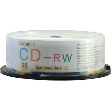 Blank CD CD-RW 12X 700MB 80 Min Recordable CD 10 Pack Storage Media in ...