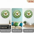 2D Flat 1pc 10Inch Wooden Silent Non-Ticking Daisy Wall Clock - 2D Flat ...