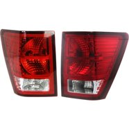 LED Tail Lights Black Housing for Jeep Wrangler JK 2007-2017 Set Brake ...