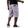 Dwellite Cargo Shorts for Mens Twill Drawstring Pants Stretch Elastic ...