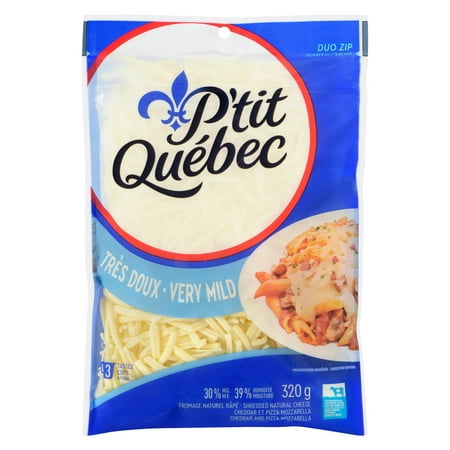 P'tit Québec Shredded Cheese Cheddar and Pizza Mozzarella Very Mild ...