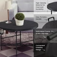 Our Modern Space 3.5 Feet Circular Round Foldable Table with Built in ...