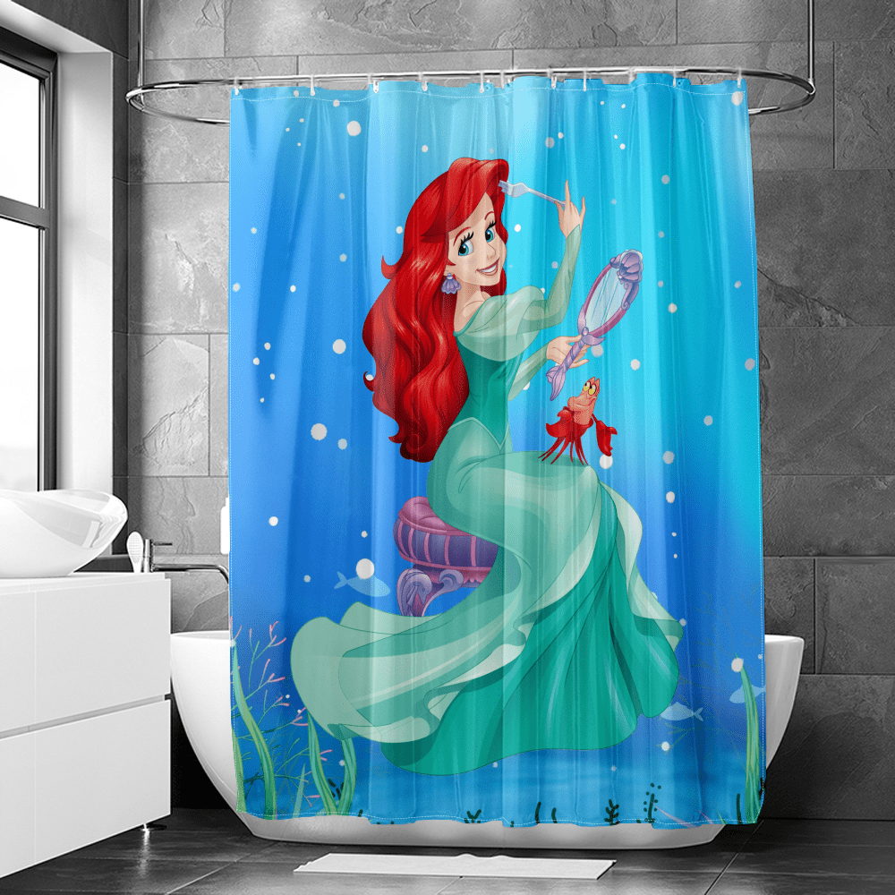 Ariel Shower Curtain Special Washable Art Painted Bath Curtain for ...
