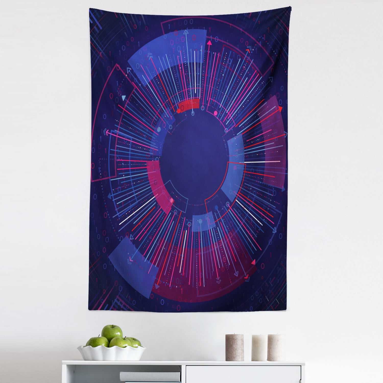 Abstract Tapestry, Data Connection Modern Illustration of Dots and ...