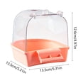 AuroraX Hanging Bird Bath for Parrots Parrot Cage Bath Pool Non-Slip ...
