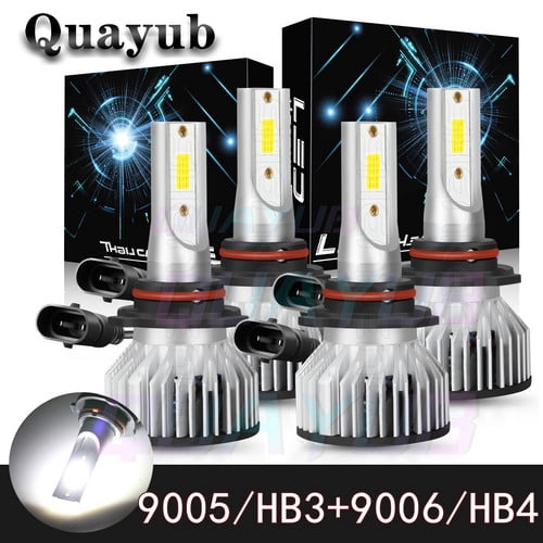 4PC LED Headlight Bulbs High & Low Beam Combo Kit 6000K For Lexus SC400 ...