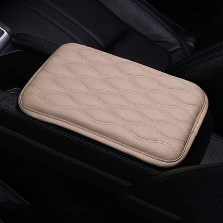 Auto Center Console Cover Armrest Pads, PU Leather Universal Car Center ...