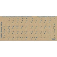 Dutch Keyboard Stickers - Labels - Overlays with Blue Characters for ...