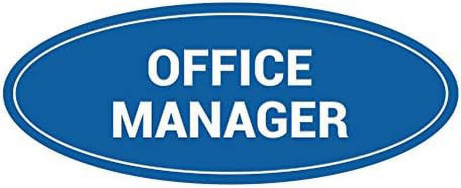 oval office manager sign (blue) - small - Walmart.com