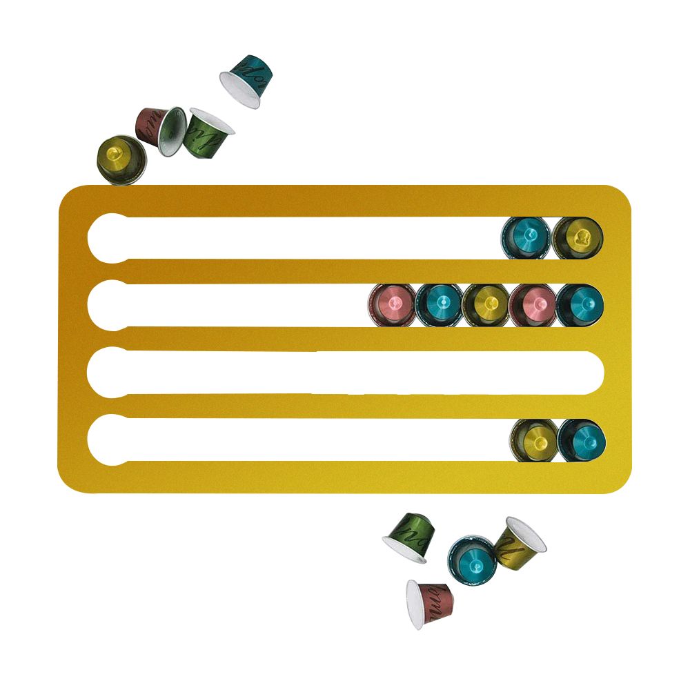 24/40PCS Storage Drawer Coffee Rack Aluminum Capsules Rack Holder Cafe ...