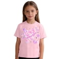 Bainana T Shirts For Girls Heart Print Short Sleeve Graphic Tees ...