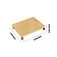 Beige Removable Storage Box Base With Pulleys Multi-Functional Shelf ...
