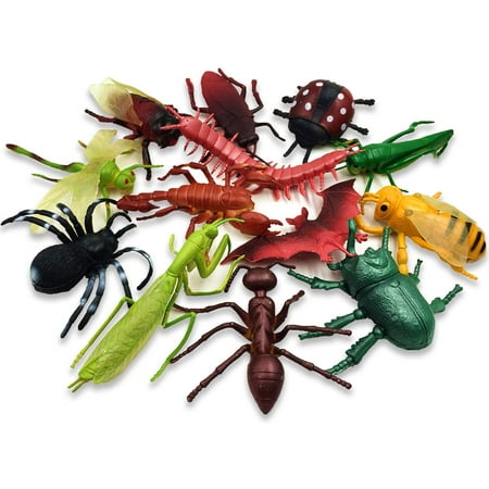 14pcs Bugs Toys Big Realistic Insects Toys Giant Large Fake Bugs ...