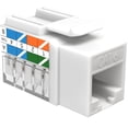 Cables Direct Online White Cat6 RJ45 Keystone Jack 45 Degree 8P8C 110 ...
