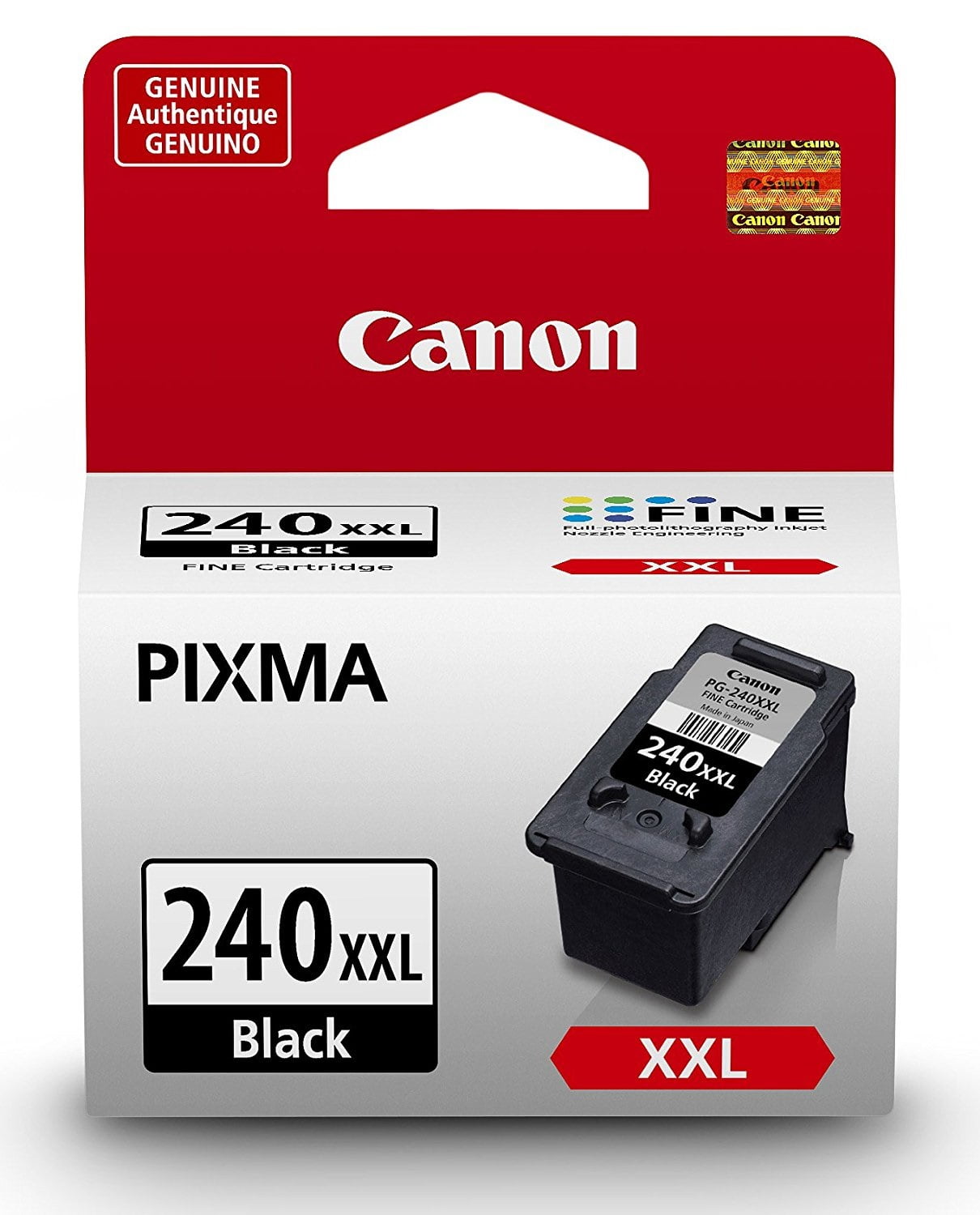 Genuine Canon PG-240 XXL Extra High Capacity Black Ink Cartridge ...