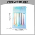 6 Pack Highlighter Pens Set Soft Brush Marker Fluorescent Color Marking ...