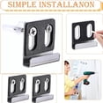 8 Pieces Mirror Clips Hangers Stainless Steel Mirror Holders Heavy Duty ...