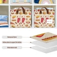 Burger Cola Pattern Collapsible Storage Bin Open Home Shelf Basket ...