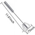 10 inch Stainless Steel Whisk Semi-automatic Press Whisk, Wire Whisk ...
