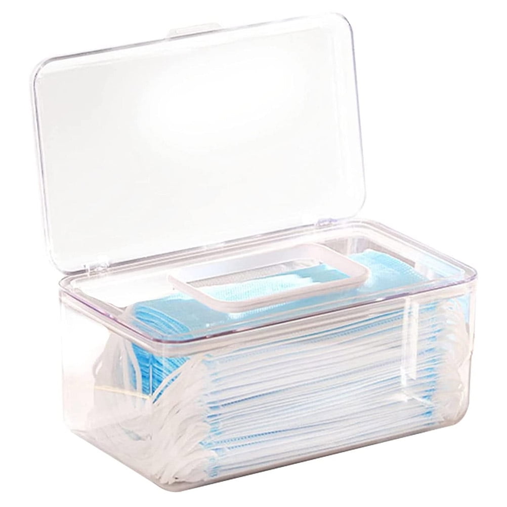 TureClos Wet Wipes Storage Box with Spring Clear Desktop Tissue Box ...