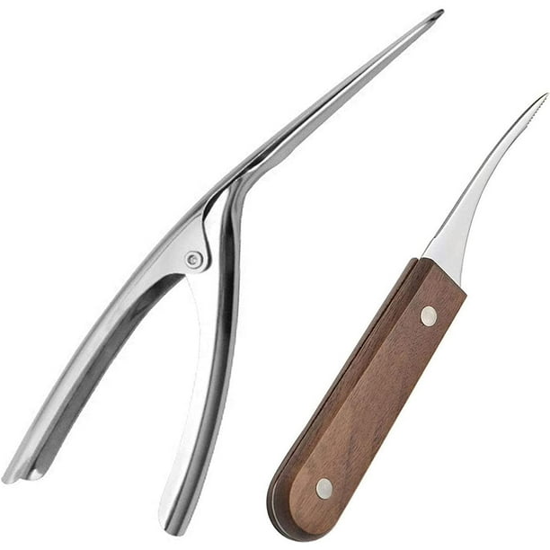 SHENMO 2 Pack Stainless Steel Shrimp Cleaner and Deveiner Shrimp Peeler ...