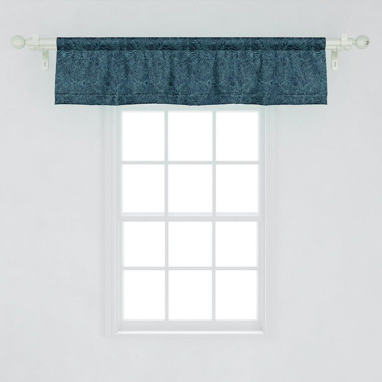 Teal Leaf Valances