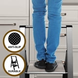 Sorfey 1-Step Step Ladder Slim, Anti-Slip Foldable Ladder Step Stool ...