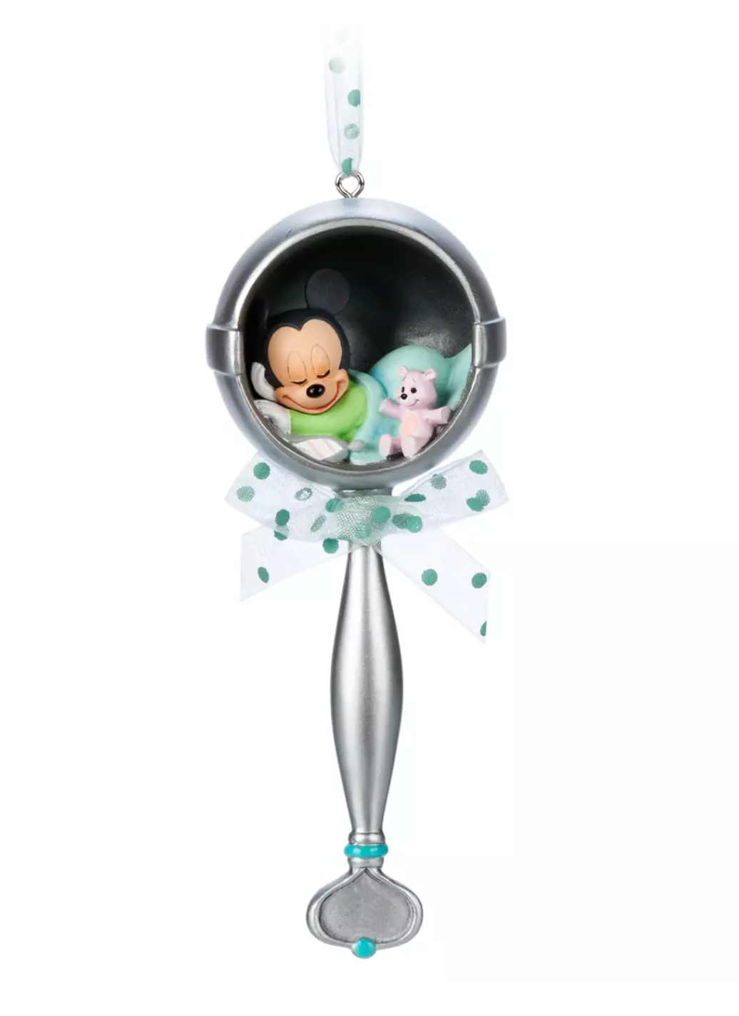Disney Mickey Baby's 1st Christmas Rattle Ornament Sketchbook New with ...